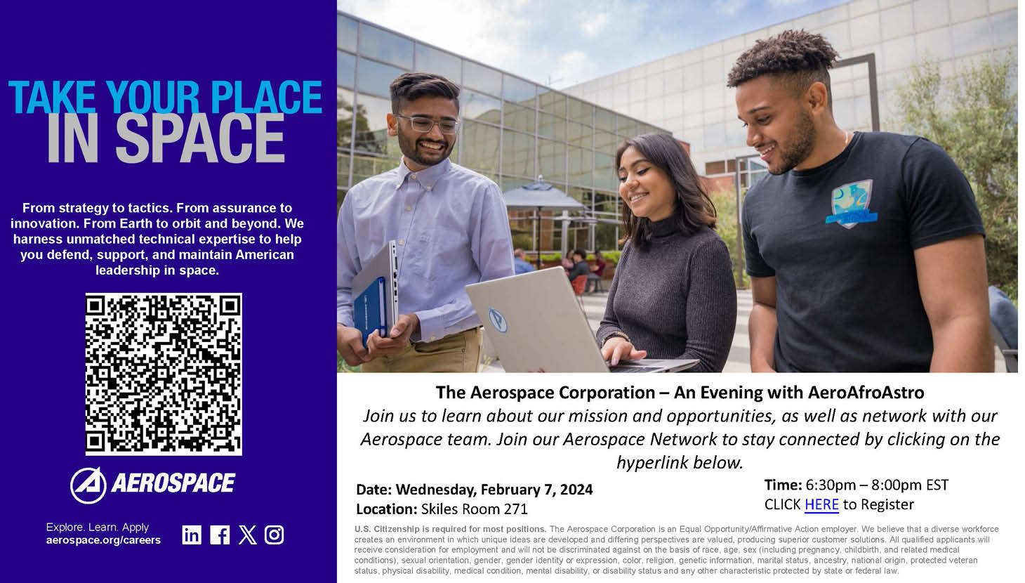 The Aerospace Corporation Information and Network Session | Daniel Guggenheim School of ...